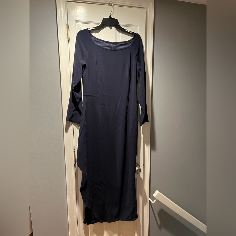 Women’s Tom And Linda Platt Navy Blue Gown Sz 10 - Gem